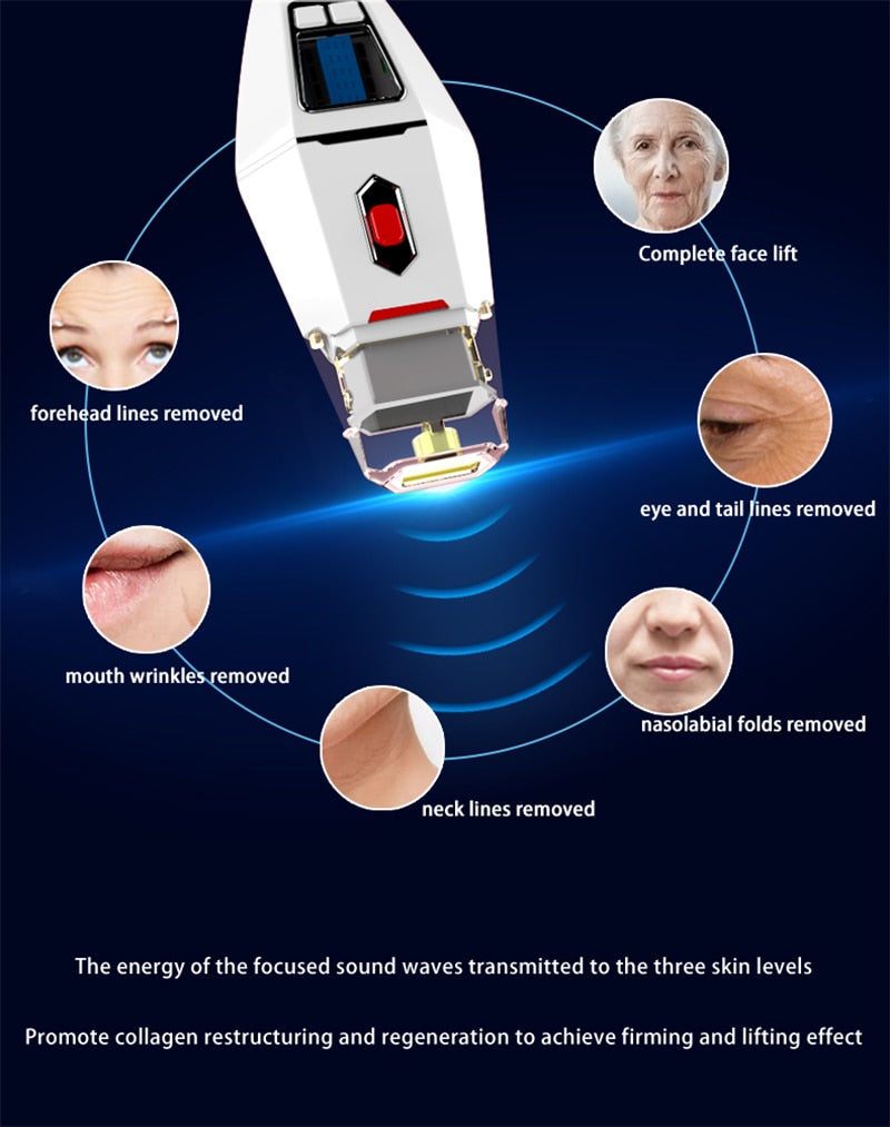 NEW Mini 7D HIFU Machine Ultrasound Machine RF Radio frequency EMS Mic ...